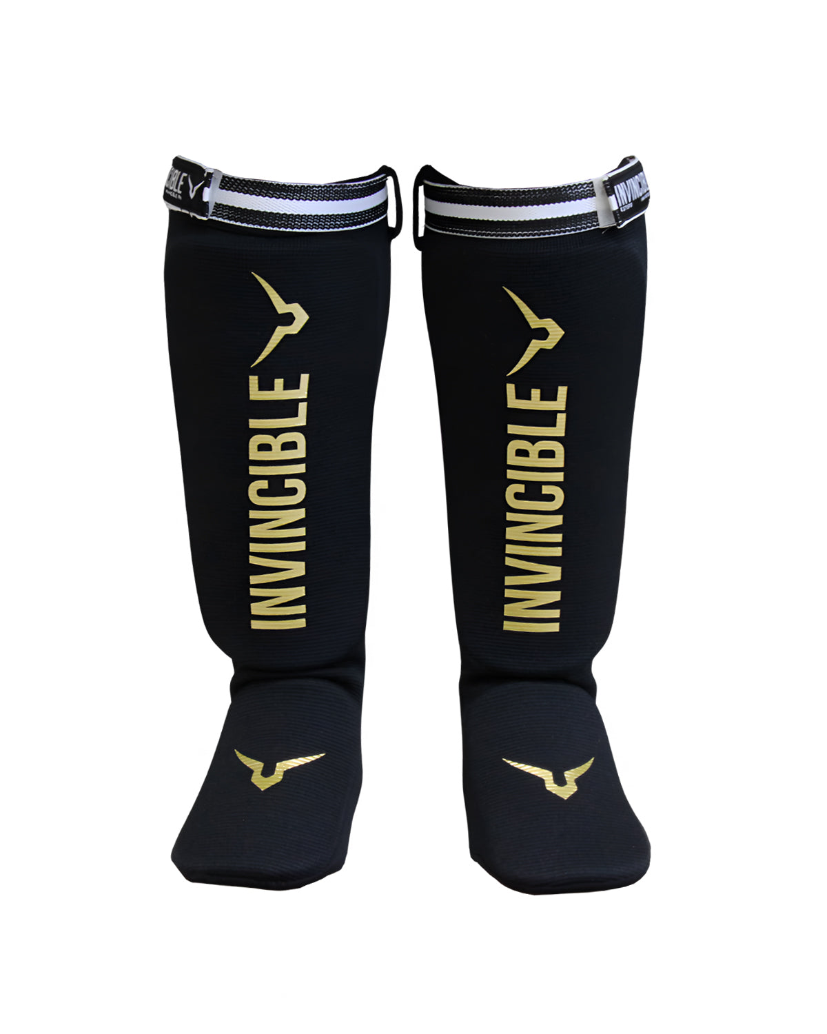 Invincible Muay Thai Padded Shin Guards, Kick Boxing Taekwondo Leg Pro